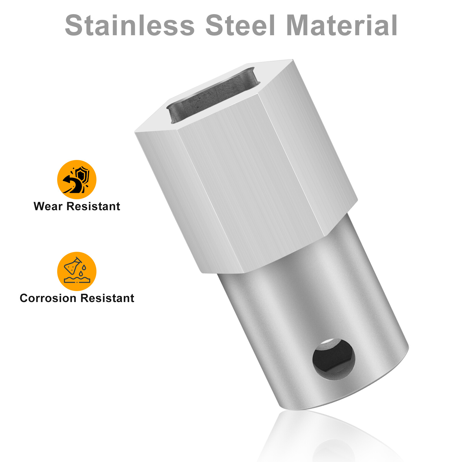 Trailer Jack Crank Handle Cordless Drill Adapter w/ 1/2 Inch Socket ...