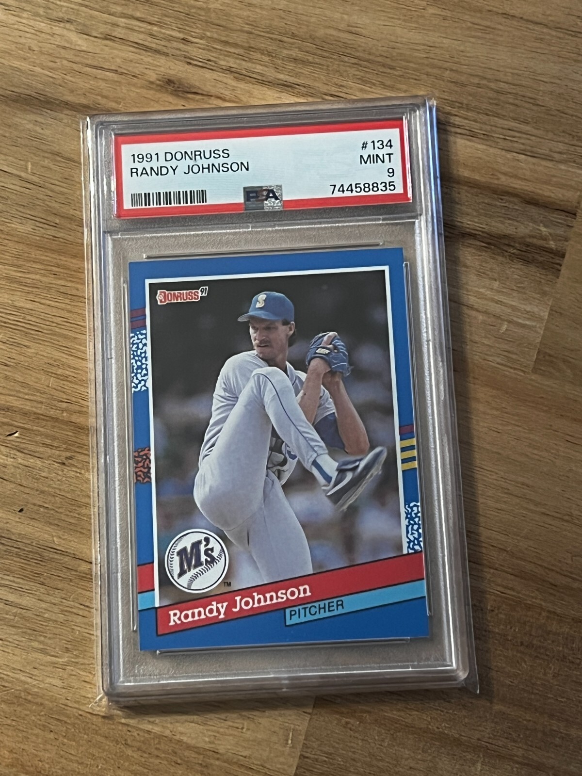 Randy Johnson - 1991 Donruss Baseball Card #134 PSA 9 MINT | eBay