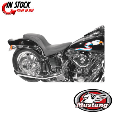 Mustang Daytripper 2-Up Seat for Harley Softail 06-10 FXST 07-17 FLSTF ...