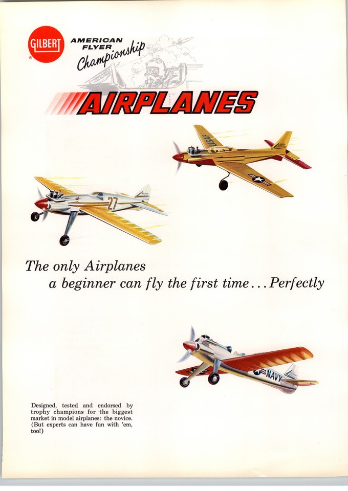 1962 PAPER AD American Flyer Gilbert Auto Rama Figure 8 Car Race 1940 ...