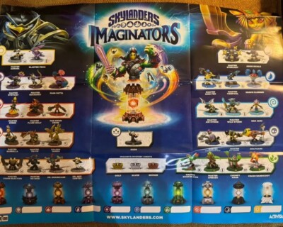 Skylanders Imaginators Complete Figure Checklist Game Poster Great ...