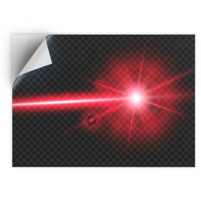 1 x Vinyl Sticker A4 - Red Laser Beam Engineer #2097 | eBay UK