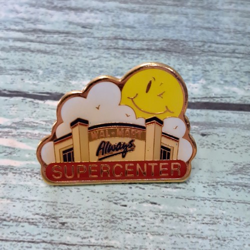 Walmart Associate Employee Pin - Smiley Sun Storefront Supercenter | eBay
