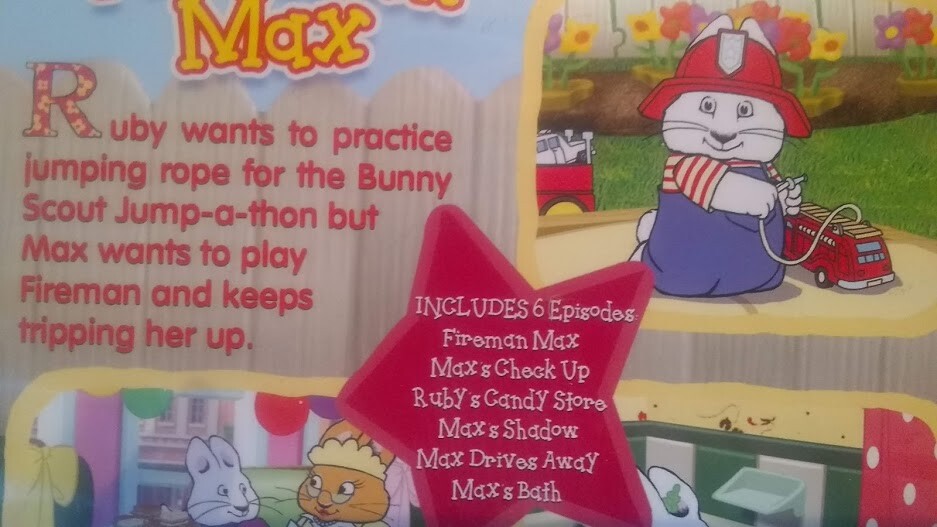 1 DVD Movie Max & Ruby Fireman Max LN Treehouse 6 Episodes | eBay