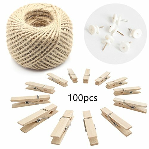 Photo Display String And Pegs DIY Wall Hanging Picture Frames Includes ...