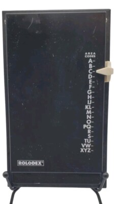 Vintage Rolodex Hercules Flip Up Address Phone Book Retro Office Desk ...