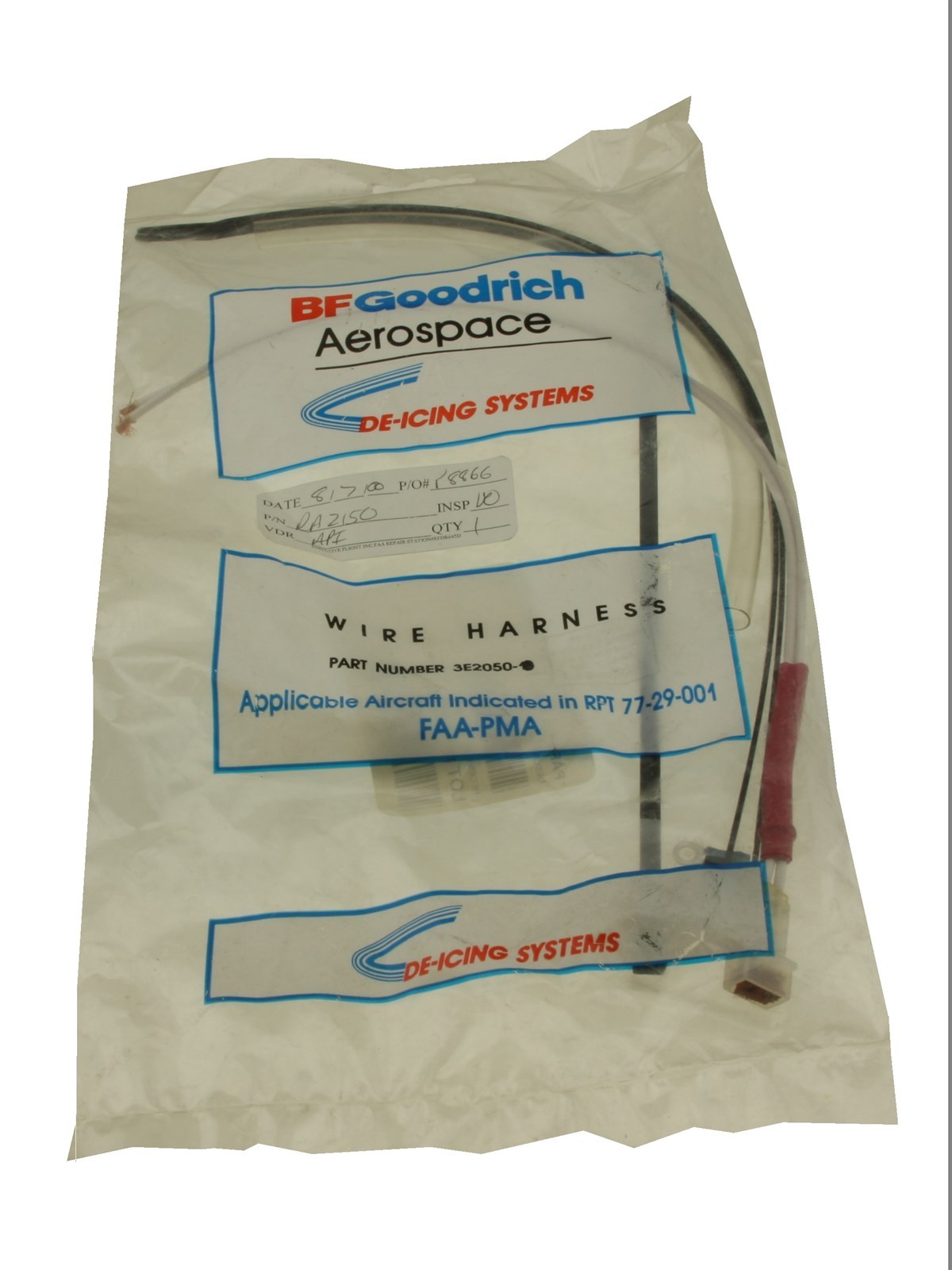 NEW BF GOODRICH PROPELLER DE-ICE BOOT WIRING HARNESS P/N 3E2050 | eBay