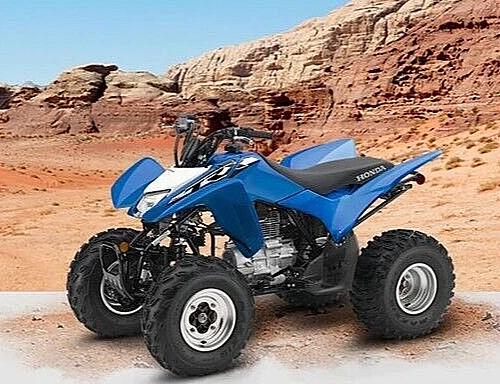 Blue Honda Trx250ex