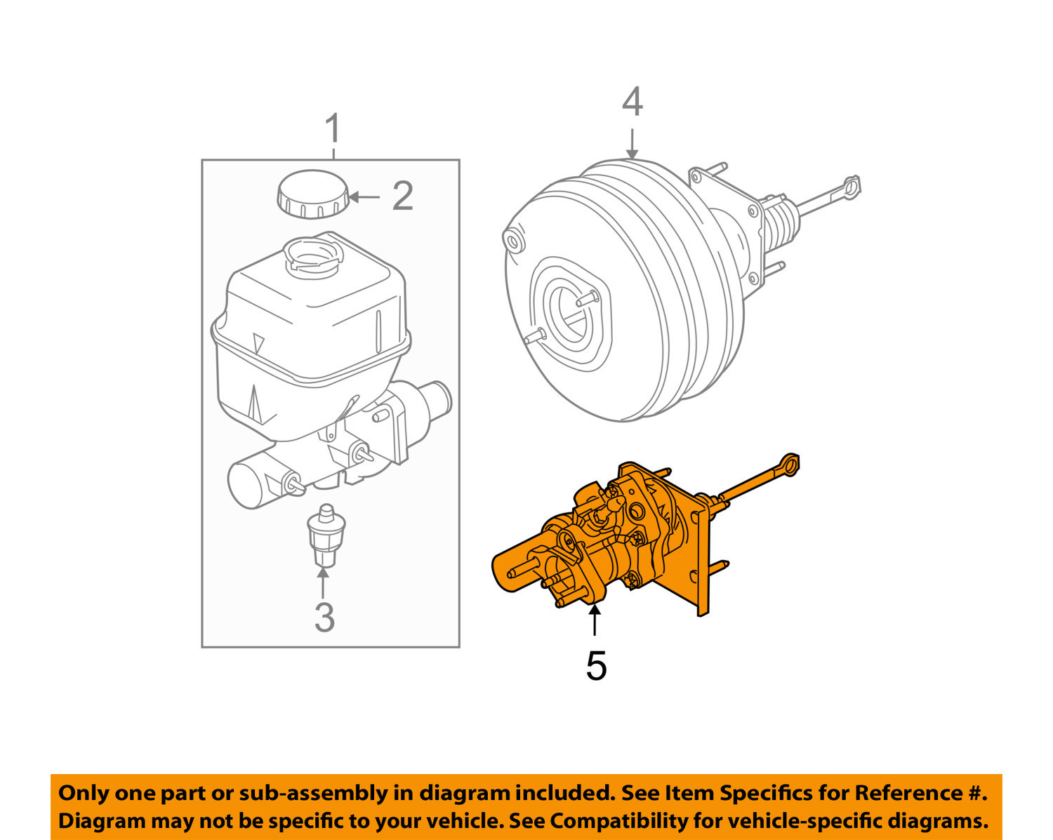 Genuine Ford Booster Asy - Brake OEM 7C3Z2005AA for sale online | eBay