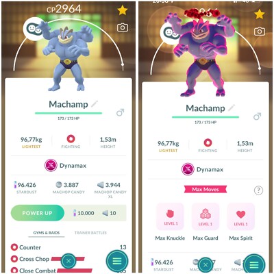 Dynamax Machamp IvI40 | 3moveset | unlock 3DmaxMove Tr-de | eBay