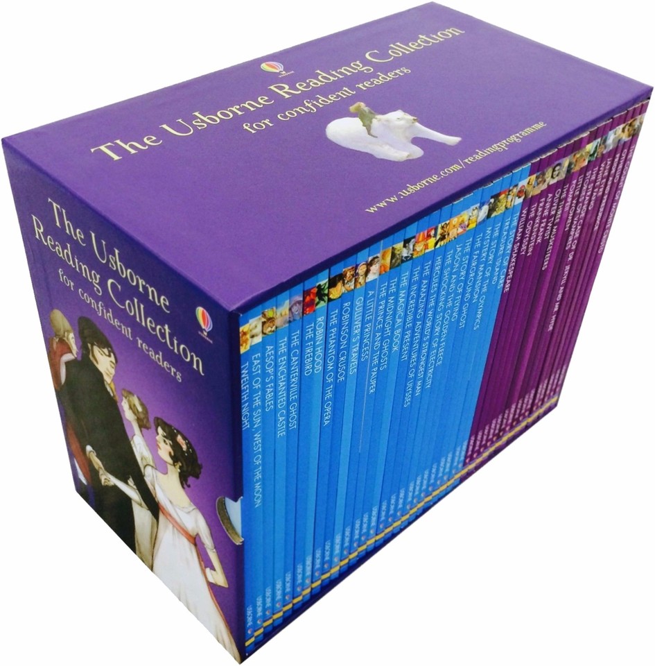 The Usborne Reading Collection 40 Books Box Set Series 2-3 for ...