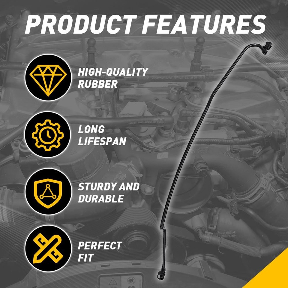 2x For Range Rover Sport II L494 16-21 Radiator Degas Coolant Pipe Hose ...