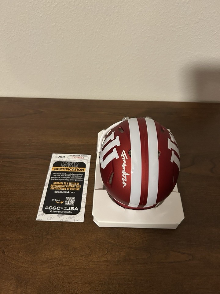 Fernando Mendoza Autographed Signed Mini Helmet Indiana Hoosiers ...