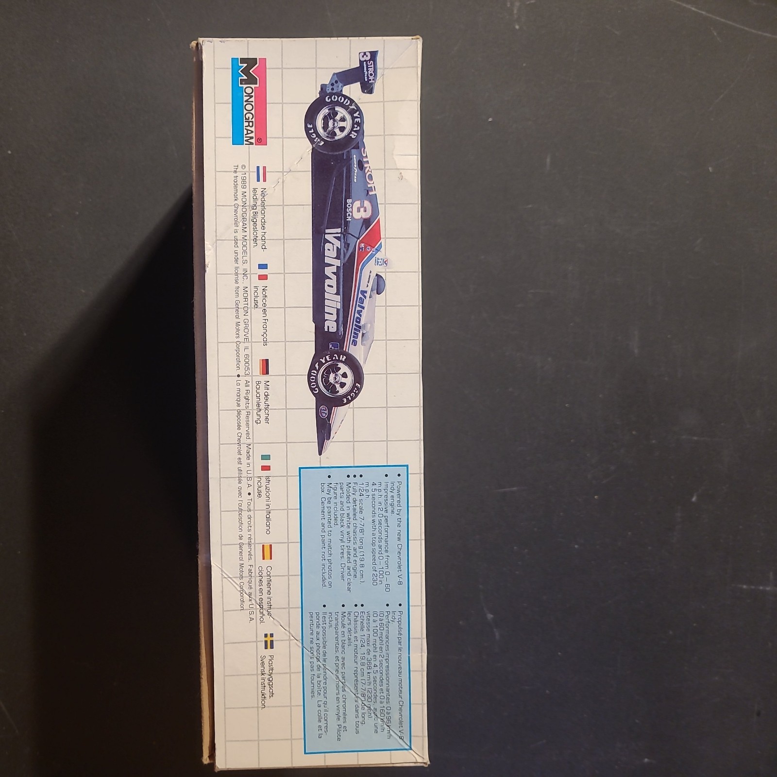 #87 Monogram Indy Car Series Valvoline March #2791 1/24 Scale Model Kit ...