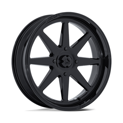 15x7 MSA Offroad M54 Spark Glossy Black UTV Wheels 6x5.5 (10mm) Set of ...