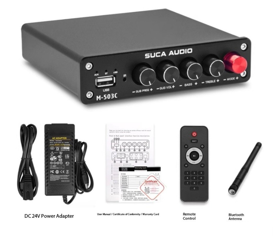 5.0 Hi-Fi Mini Amplifier USB Drive High-Power 2.1 Digital Hi-Fi Home ...