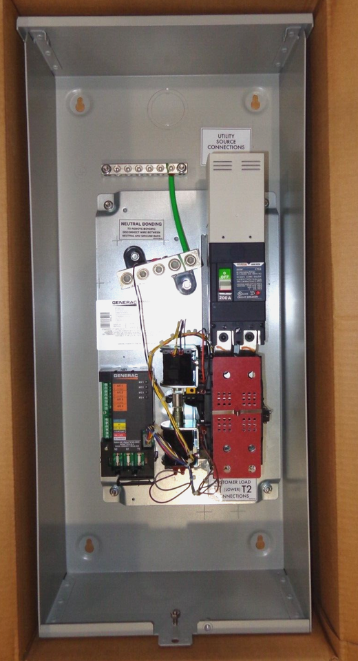 Generac RXSW200A3 200 amp auto Transfer Switch Service Rated 240 volt ...