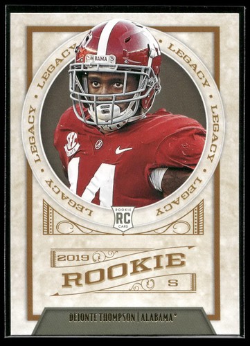 2019 Panini Legacy Deionte Thompson ROOKIE CARD Alabama Crimson Tide ...