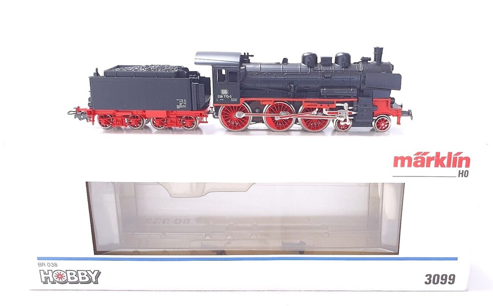 Marklin AC HO 1:87 German DB BR 38 "P8" STEAM LOCOMOTIVE + Crew! MIB`90 ...