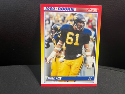 1990 Score Mike Fox RC #644 Giants | eBay