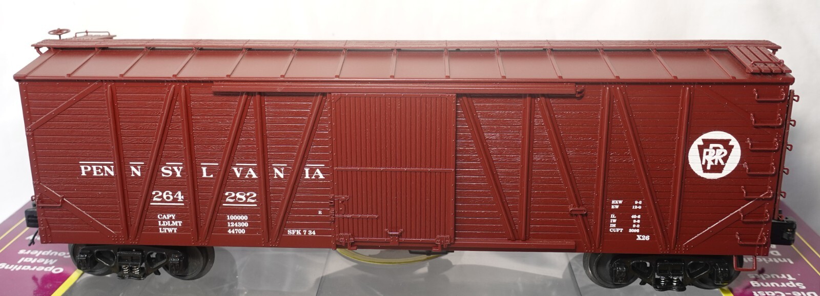 Pennsylvania 40’ USRA Single Sheathed Box Car 3 Rail O Scale MTH | eBay