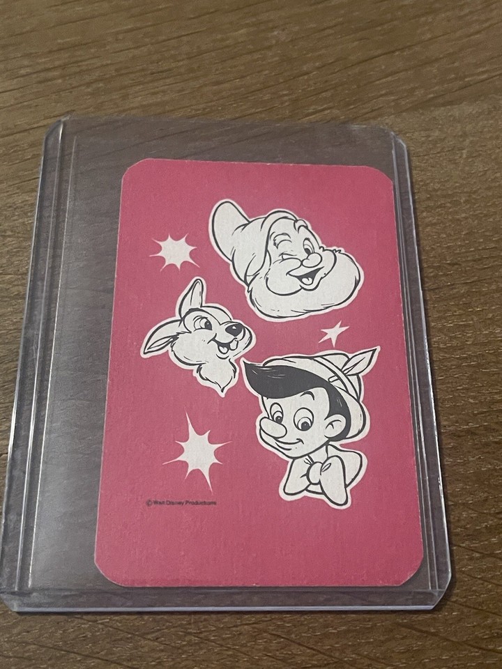 Authentic Vintage Walt Disney Productions Snap Dopey Card RARE ...