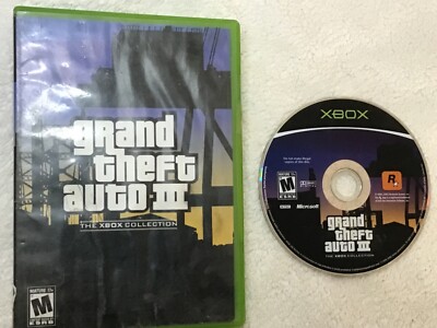 Grand Theft Auto 3 III (Microsoft Xbox, 2003) Complete With Map Xbox ...