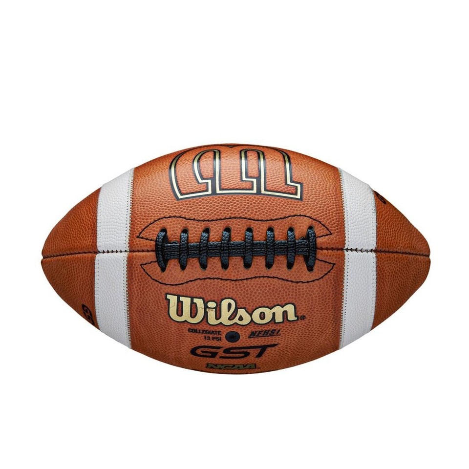 WILSON GST Leather Game Football - Official 26388745180| eBay