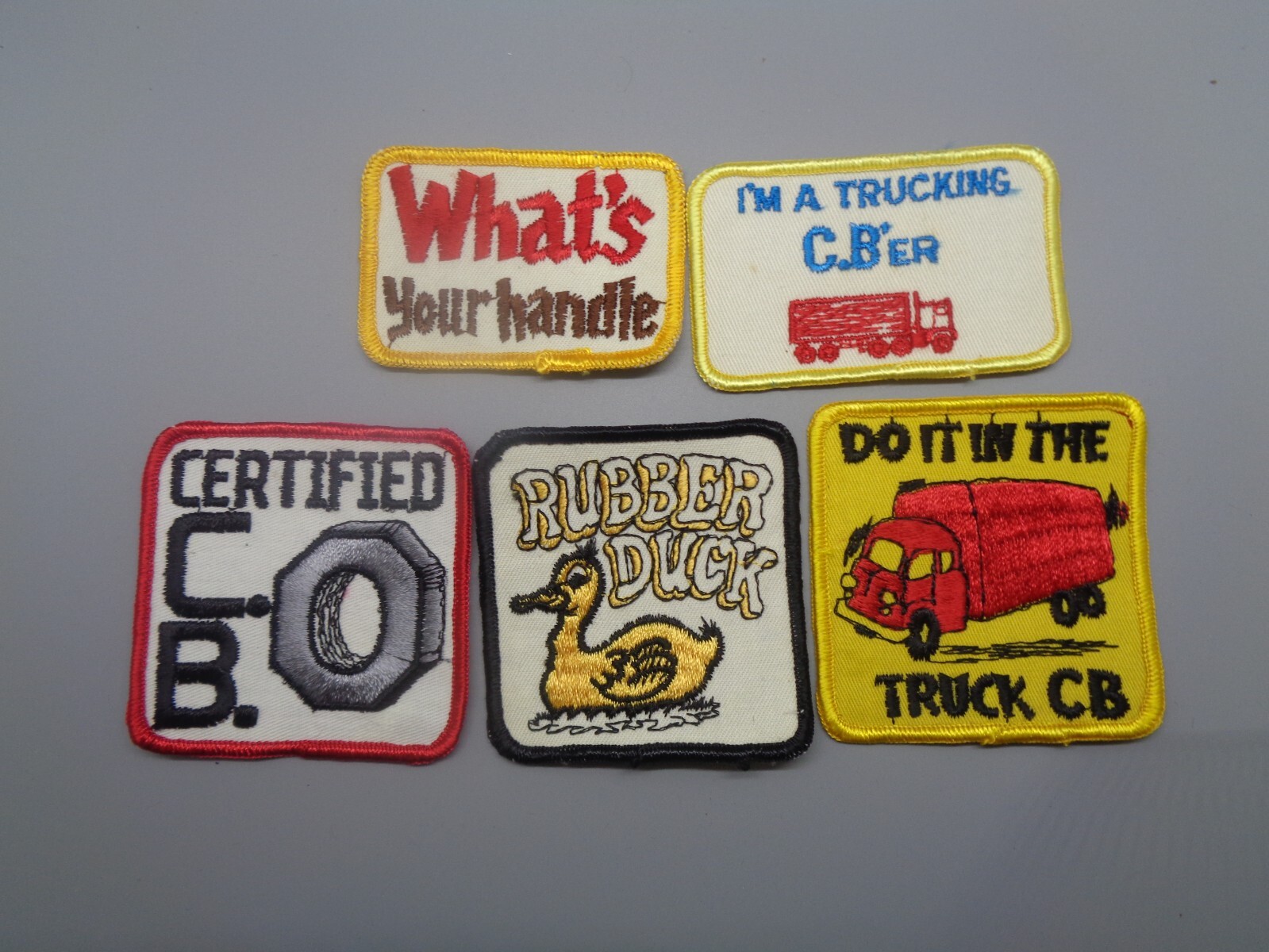 Vintage CB Radio patches Lot of 5 Different. New Old Stock from 1977 #3 ...