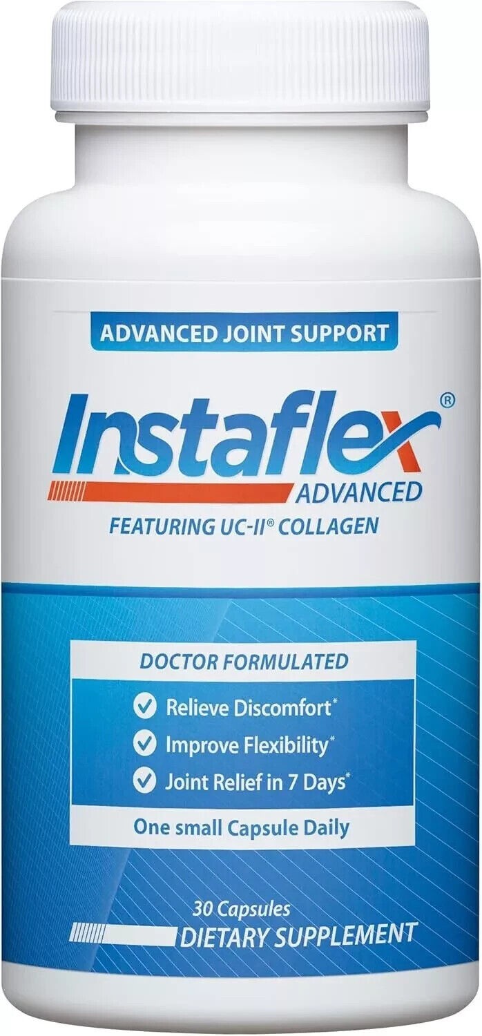 Lot of 3 Instaflex Advanced Joint Support Supplement 30 Capsules New ...