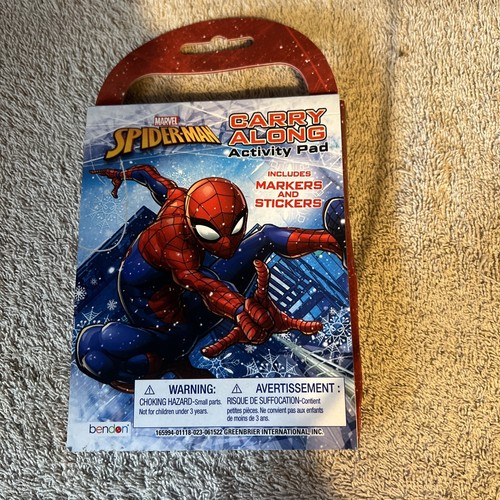 Marvel Spider Man Carry Along Activity Pad Includes Markers & Stickers ...