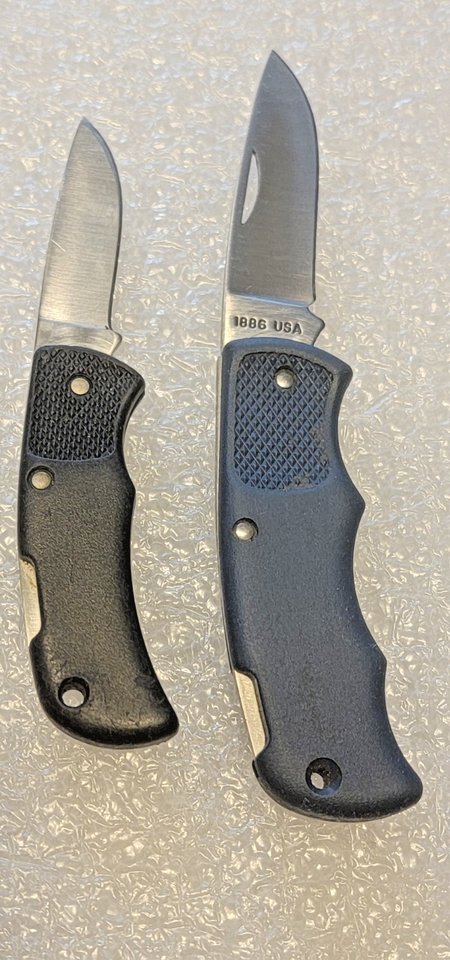 Cutco 1886&1887 Plain Edge Blade USA Lockback POCKET Knife LOT Navy ...