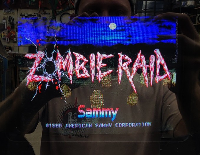 ZOMBIE RAID Full Size Arcade Gun Shooting Video Game Machine - WORKS GREAT! | eBay