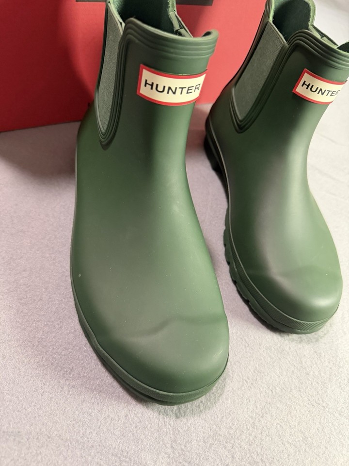 Hunter Women's Original Chelsea Short Rubber Boots Hunter Green | eBay