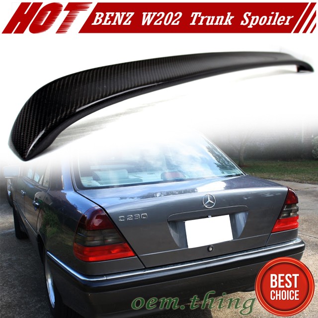 93-98 Fit for MERCEDES BENZ C-class W202 Sedan Trunk Spoiler Wing L ...