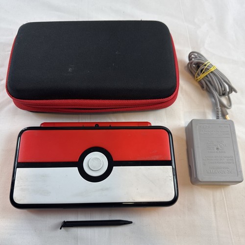 Nintendo New 2DS XL Poke Ball Edition Handheld System Bundle Pokemon ...