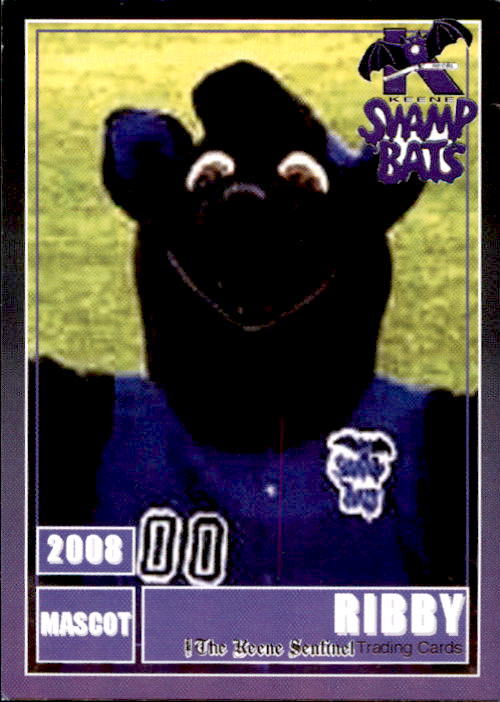 2008 Keene Swamp Bats Team Issue #1 Ribby MASCOT - NM Baseball Card | eBay