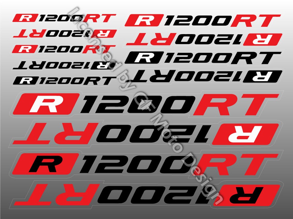 BMW R1200 RT Red R1200RT Motorcycle Motorrad Decal sticker Quality ...