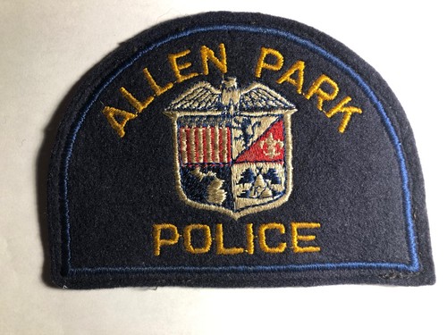 Allen Park Michigan Police Patch ~ Felt ~ Vintage | eBay