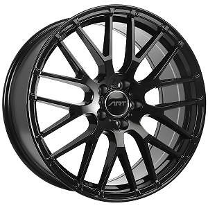 Set of 4 19in Black Alloy Wheel Rims for Volkswagen Golf R, OE194QX ...