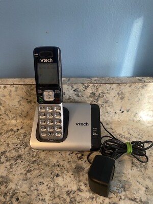 VTech CS6719-2 Single Line Cordless Telephone - Silver Base and handset ...