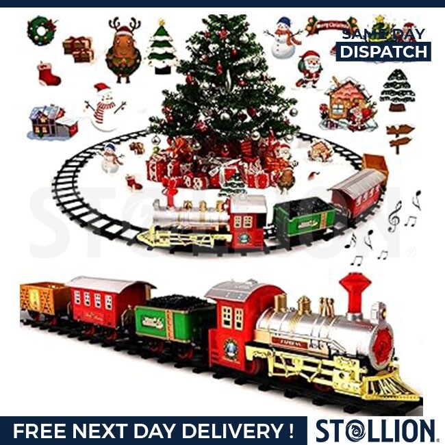 Train Set Around Christmas Tree Train Sets For Under The Christmas