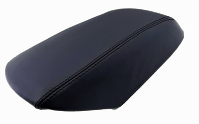 Real Leather Black Center Console Lid Armrest Cover Fit 11-18 Ford ...