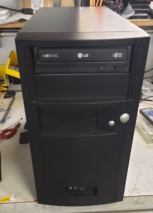 Vintage AOPEN Mini Tower Bare PC (No CPU) 4GB, 500GB Win 7 Pro (New) As ...