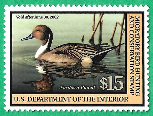 2001 Duck Stamp, Northern Pintail, Scott RW68. Mint Never Hinged (267 ...
