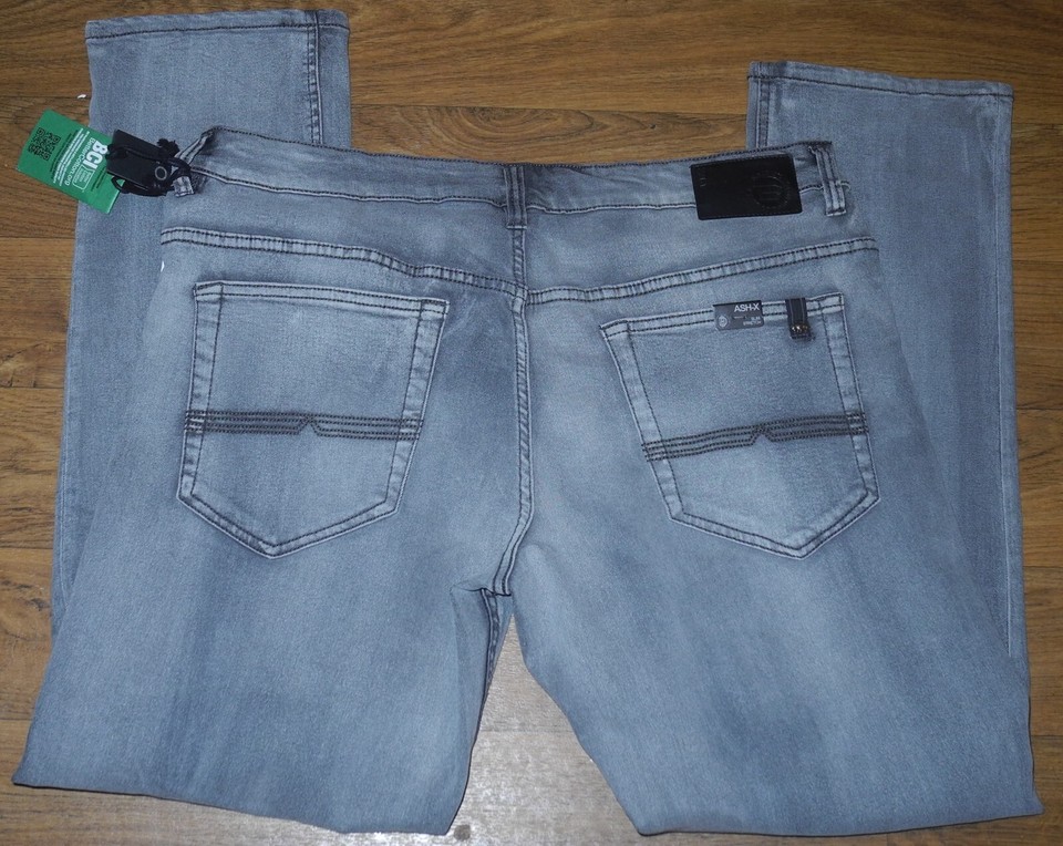 NEW Buffalo Ash and Ash-X Slim Fit Men's Gray Blue Jeans Sz. 33X30 ...
