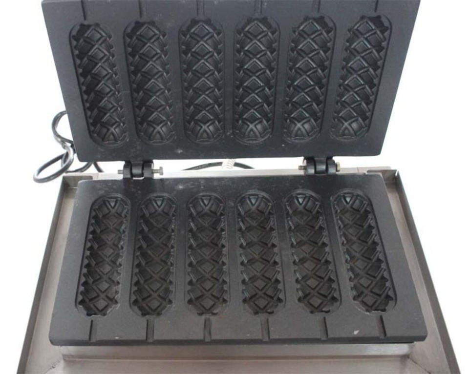Electric Hot Dog Machine Six Grid Crispy Pastry French Fenma Stick ...