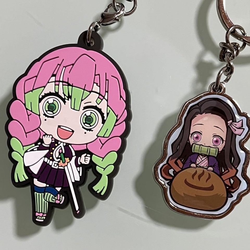 Demon slayer Rubber Mascot Rubber Mascot Key Chain Hot Springs ...