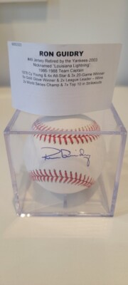 Ron Guidry Signed OMLB Baseball New York Yankees | eBay