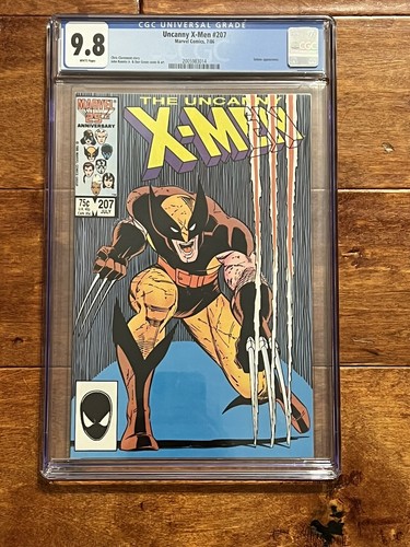 UNCANNY X-MEN #207 Marvel Comics 1986 CGC Graded 9.8 WHITE Pages ...